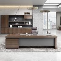 China Luxury Boss Executive Wooden Modern Furniture Desk Office Table for sale