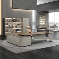 China OEM ODM Large Wooden Manager Executive Desk For Luxury Modern Office Furniture for sale