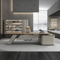 China OEM ODM Large Wooden Manager Executive Desk For Luxury Modern Office Furniture for sale