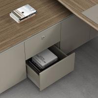 China OEM ODM Large Wooden Manager Executive Desk For Luxury Modern Office Furniture for sale