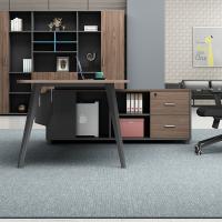 China Modern Wooden Executive Desks Business Type L Shape Office Desk with Long Size Cabinet for sale