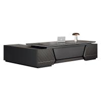 China Executive Office Desk With Paint Baking Processwood Grainhinclined Table Edge Design for sale