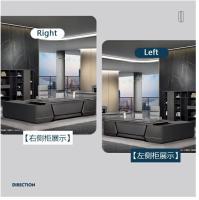 China Executive Office Desk With Paint Baking Processwood Grainhinclined Table Edge Design for sale