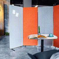 China Modern Stylish Sound-Absorbing Folding Screen for Office Showroom and Cafe Decoration for sale