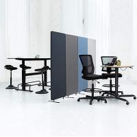 China Modern Stylish Sound-Absorbing Folding Screen for Office Showroom and Cafe Decoration for sale