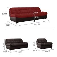 China Multifunctional Reclining Leather Office Sofa for Villa Chinese Style Business Office for sale