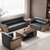 China Napa Leather Office Sofa Set for Modern and Comfortable Workspace in Business Receptio for sale