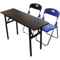 China Wood Style PANEL Folding Desk and Chairs for Office Furniture Modern Conference Table for sale