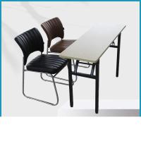 China Wood Style PANEL Folding Desk and Chairs for Office Furniture Modern Conference Table for sale