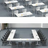 China Commercial Furniture Extendable Splicing Conference Table for Mobile Long Office Desk for sale