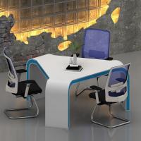 China ODM Modern Triangle Office Desk and Chair Combination Small Showroom Conference Table for sale