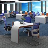 China ODM Modern Triangle Office Desk and Chair Combination Small Showroom Conference Table for sale