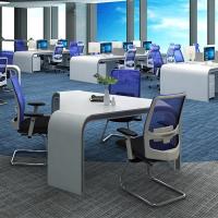 China ODM Modern Triangle Office Desk and Chair Combination Small Showroom Conference Table for sale