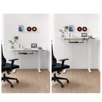 China Metal Standing Game Computer Desk with Customizable Rock Plate and Electric Lift for sale