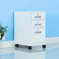 China Industrial Design Office File Cabinet with Lock and Movable Three Drawers OEM Storage for sale