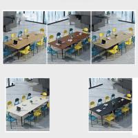 China Office Furniture Conference Workbench Steel Frame Training Negotiation Table Set for sale