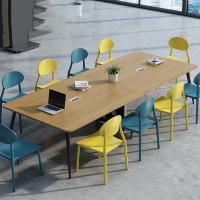 China Office Furniture Conference Workbench Steel Frame Training Negotiation Table Set for sale