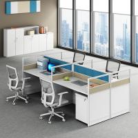 China L-shaped Corner Modern Simple Partition Financial Screen Office Desk for Staff Workstation for sale