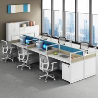 China L-shaped Corner Modern Simple Partition Financial Screen Office Desk for Staff Workstation for sale