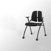 China Adjustable Fixed Handrail Double Back Folding Conference Chair for Corporate Events for sale