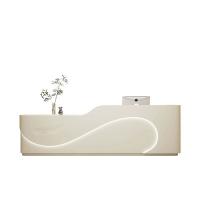 China Modern Beauty Hospital Large Clinic Company Reception Counter with High Density Sheet for sale