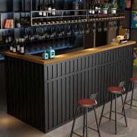 China Hotel Reception Desk Vintage Iron Checkout Counters Made in American Industrial Style for sale