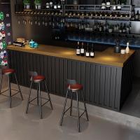 China Hotel Reception Desk Vintage Iron Checkout Counters Made in American Industrial Style for sale