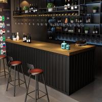 China Hotel Reception Desk Vintage Iron Checkout Counters Made in American Industrial Style for sale
