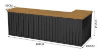 China Hotel Reception Desk Vintage Iron Checkout Counters Made in American Industrial Style for sale