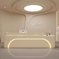 China Multifunctional Simple Modern Reception Desk for Customized in Luxury White Restaurant for sale