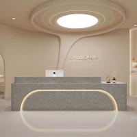 China Multifunctional Simple Modern Reception Desk for Customized in Luxury White Restaurant for sale