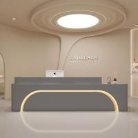 China Multifunctional Simple Modern Reception Desk for Customized in Luxury White Restaurant for sale