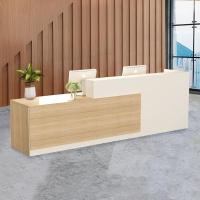 China Reception Desk Beauty Salon Color Customized 140*60*100 cm Made in 2023 Modern Style for sale