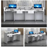 China Front Desk Reception Consultation Customizable Simple Bar Cabinet for Company Cashier for sale