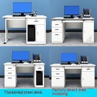 China Customizable Thickened Steel Office Desk and Chair Combination with ISO Certification for sale