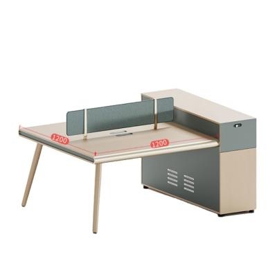 China Customizable Staff Desks and Chairs Combination for Four People Office Workstation for sale