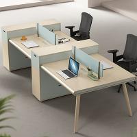 China Customizable Staff Desks and Chairs Combination for Four People Office Workstation for sale