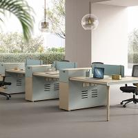 China Customizable Staff Desks and Chairs Combination for Four People Office Workstation for sale