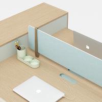 China Customizable Staff Desks and Chairs Combination for Four People Office Workstation for sale