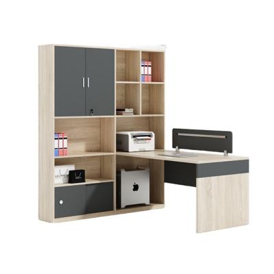 China Double Seat Cabinet Screen Workstation Computer Desk Modernity Style for Finance Room for sale