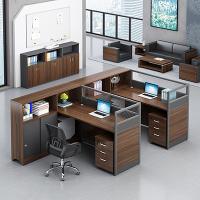 China ISO9001/ISO14001 Certified Staff Office Desk and Chair Combination for 2 or 4 People for sale