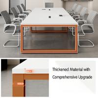 China Customizable White Conference Table Simple Long Table for Multi Negotiation in Office for sale