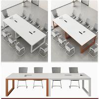 China Customizable White Conference Table Simple Long Table for Multi Negotiation in Office for sale
