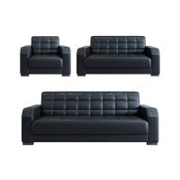 China Modern Office Furniture Customized Leather Sofa Set Chinese Style Contemporary 2 Sets for sale