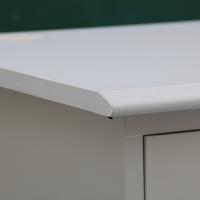 China ISO9001/ISO14001 Certified Modern Stainless Steel Computer Desk with Lockable Drawer for sale