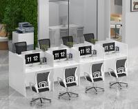 China Modern Private Space Office Furniture Workstation with Extendable Desk and Chair Sets for sale