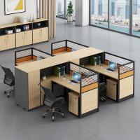 China Office Furniture Combination Double Desk Computer Desk and Chair with Modern Design Style for sale