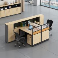China Office Furniture Combination Double Desk Computer Desk and Chair with Modern Design Style for sale