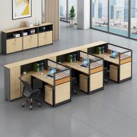 China Office Furniture Combination Double Desk Computer Desk and Chair with Modern Design Style for sale