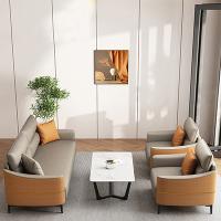 China GENUINE Leather Modern Office Sofa Set Reception Sofa for Contemporary Office Talks for sale